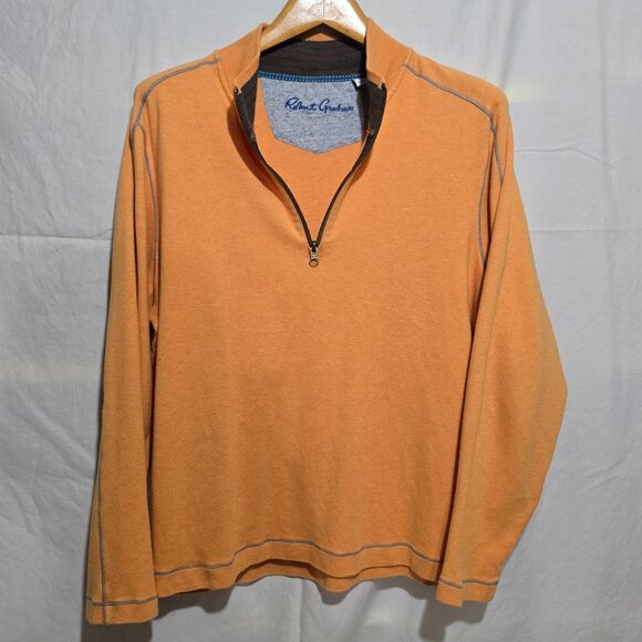Robert Graham | Sweaters | Robert Graham 4 Zip Pullover Peach Sz L ...